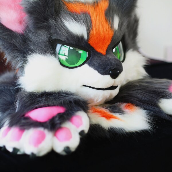 Furry Head and Paws and Tail - Etsy