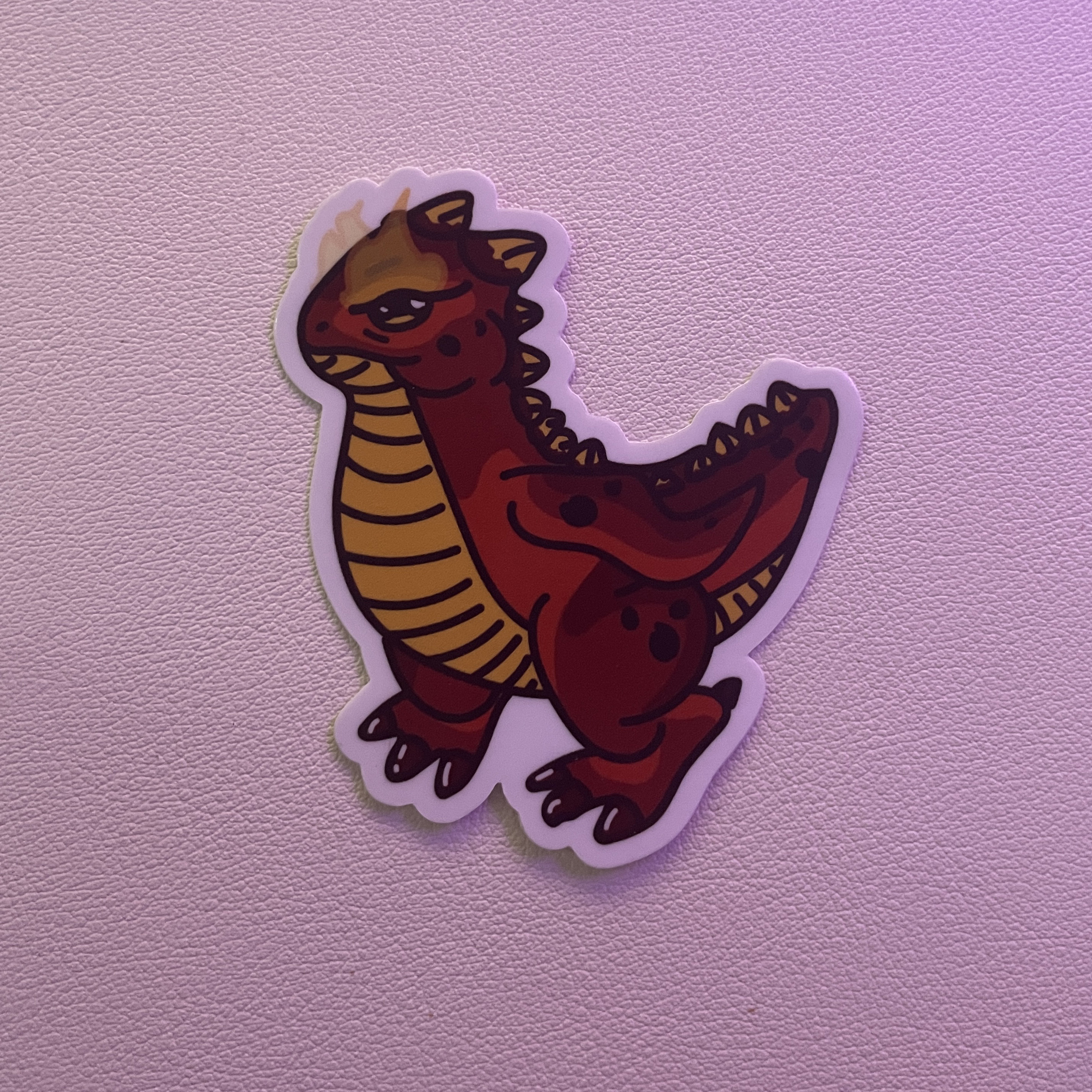 ESO Hot Pepper Bantam Guar Inspired Fire Dino Chicken Vinyl Sticker - Etsy