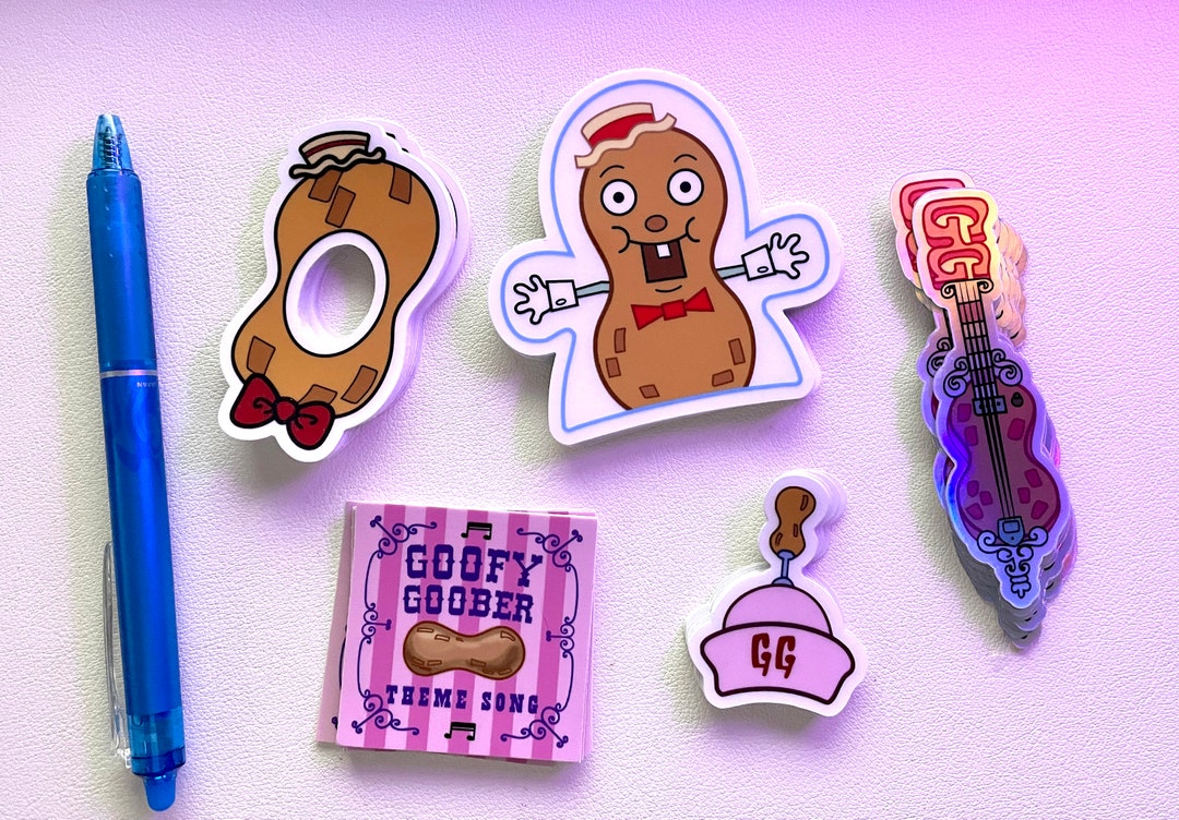 Spongebob Squarepants Movie Goofy Goober Vinyl Stickers - Etsy