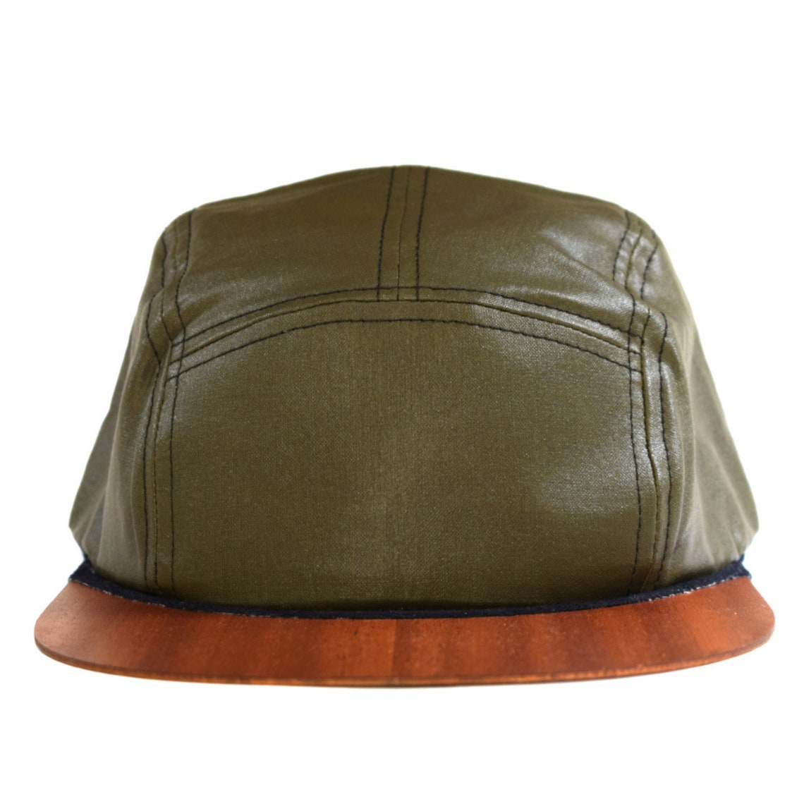 Outdoor Green Cap With Unique Wooden Brim - Made in Germany ...