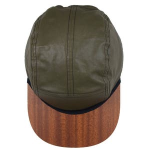 Outdoor Green Cap With Unique Wooden Brim - Made in Germany ...