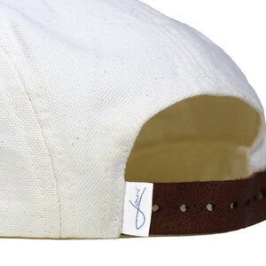 White Hat With Unique Wooden Brim Made in Germany - Light & Comfortable ...