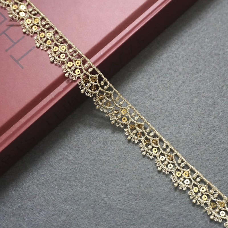 Gold Lace Fabric - Etsy