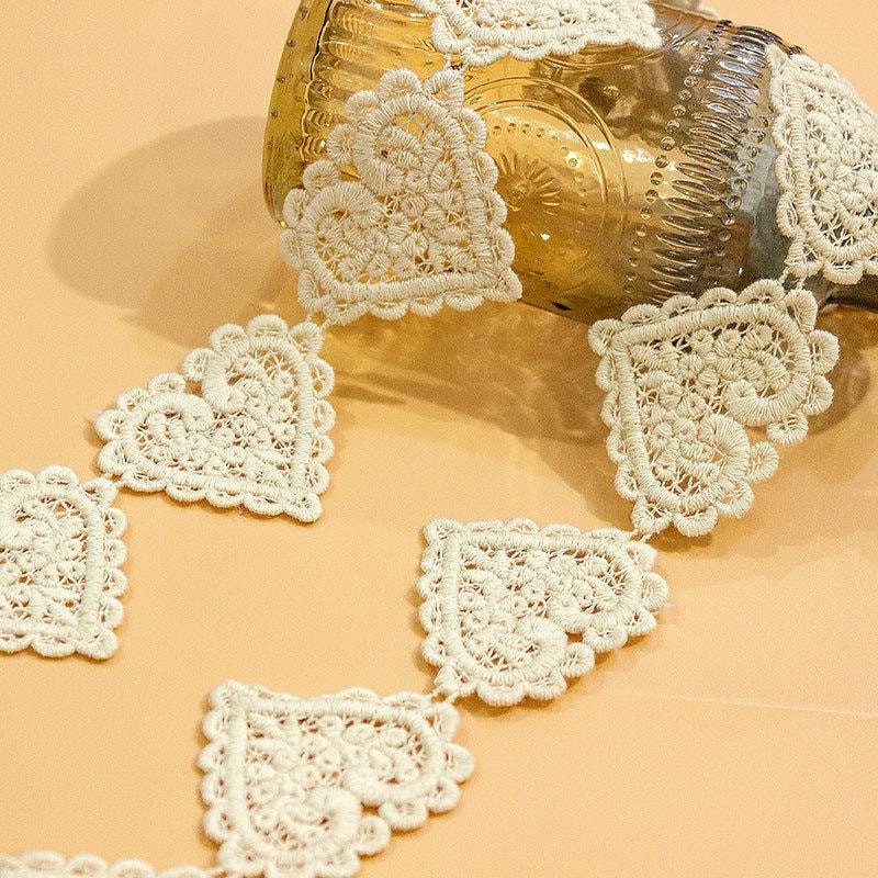 Heart Cotton Lace Fabric - Etsy
