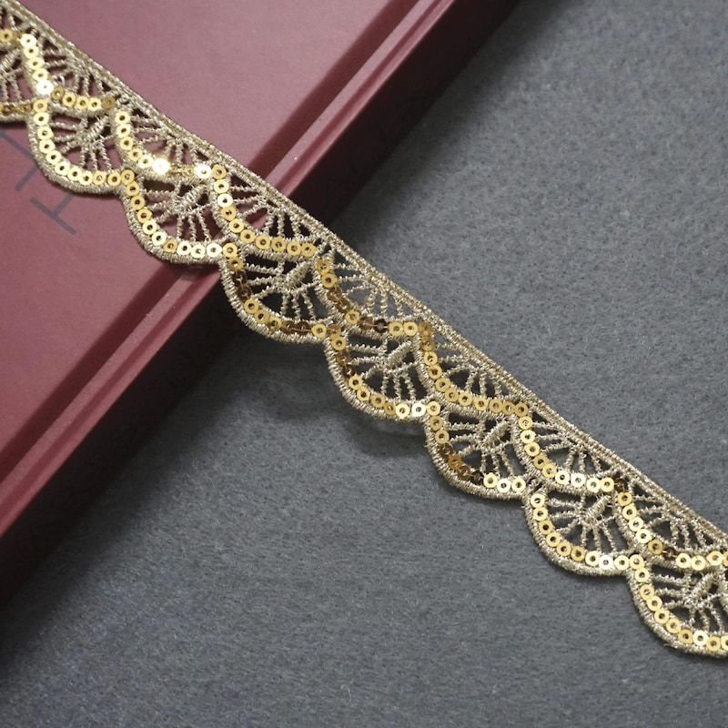 Gold Fabric Trim - Etsy