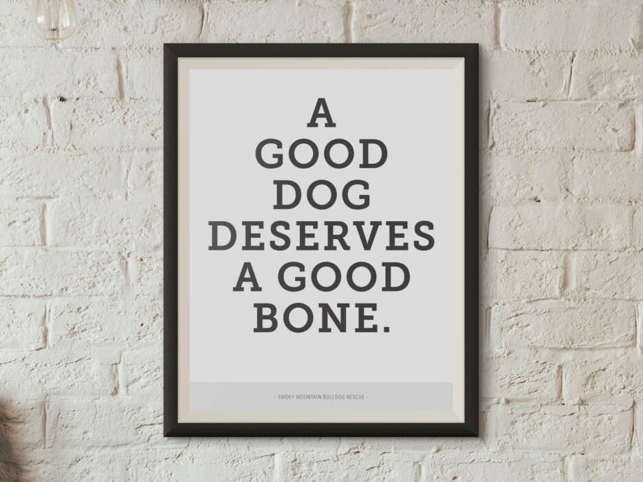 A Good Dog Deserves A Good Bone