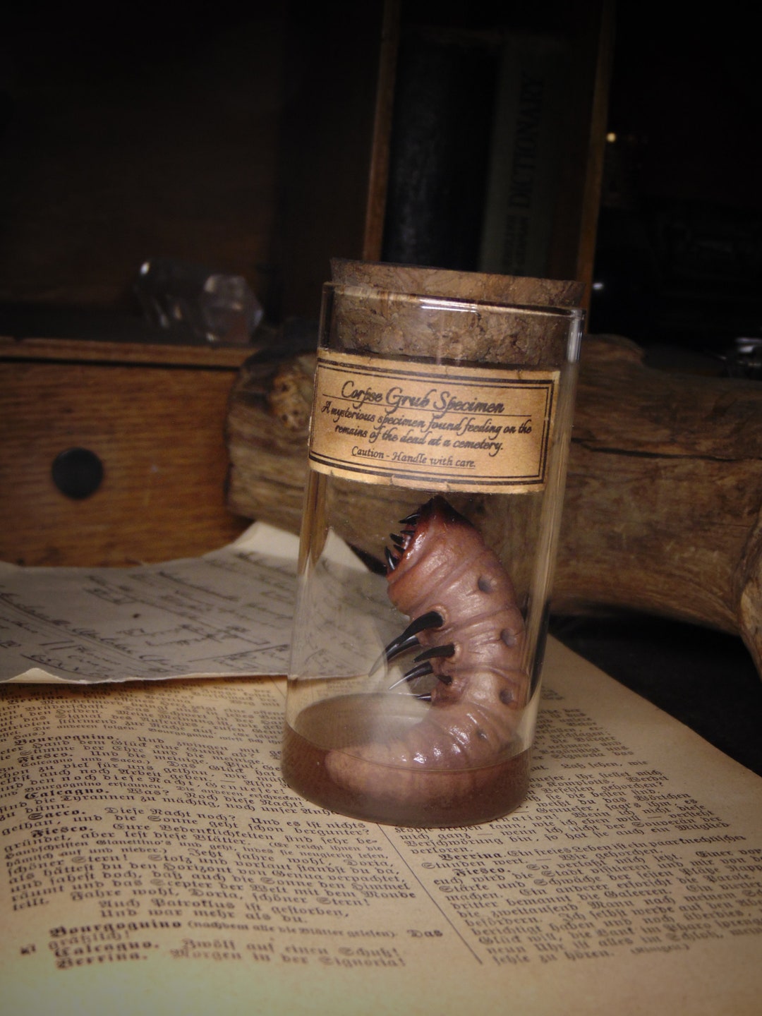 Corpse Grub Specimen Prop HANDMADE - Etsy