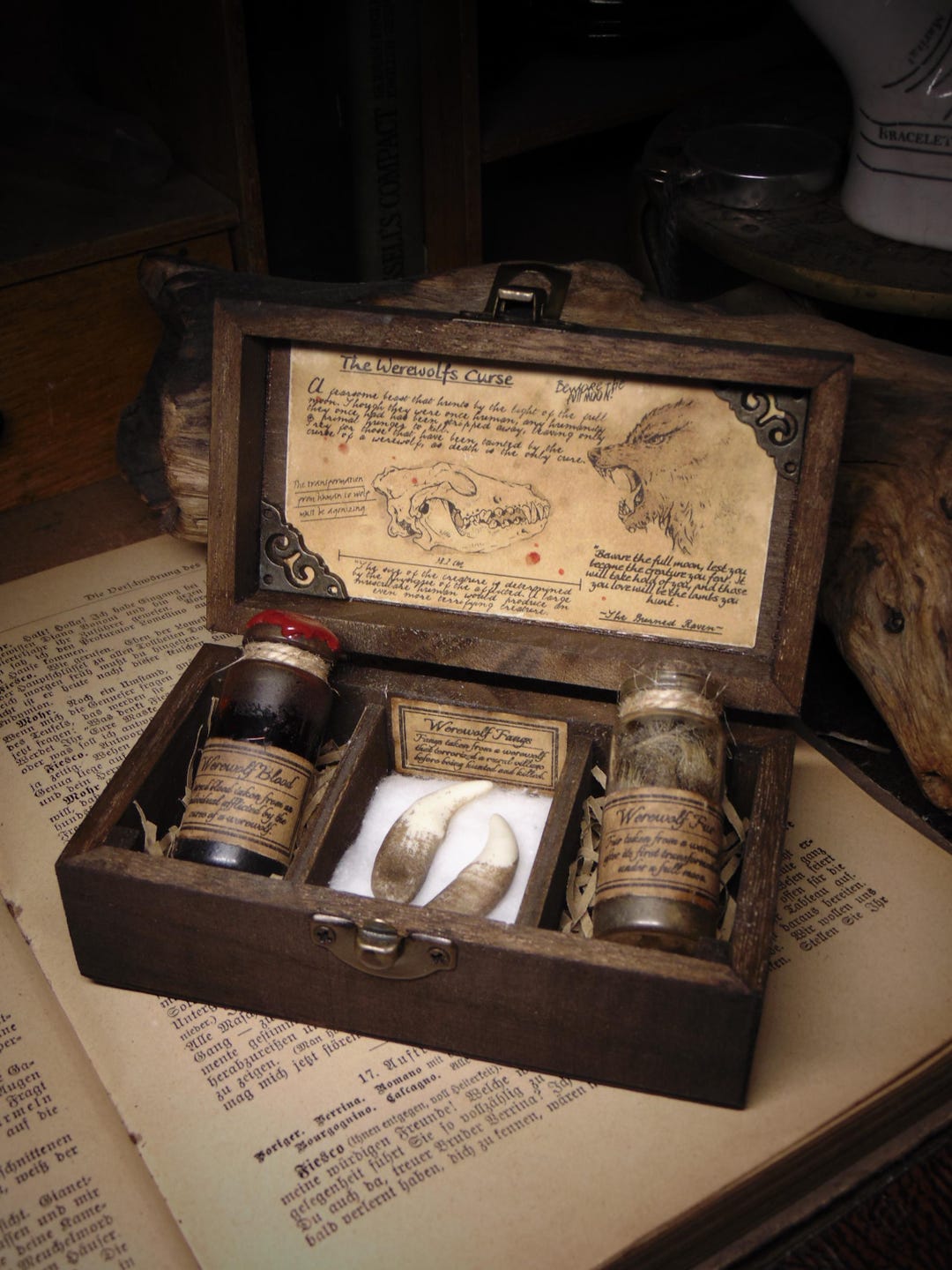 Werewolf Sample Chest handmadefantasy/folklore/fairy Tale Gift Ideas ...