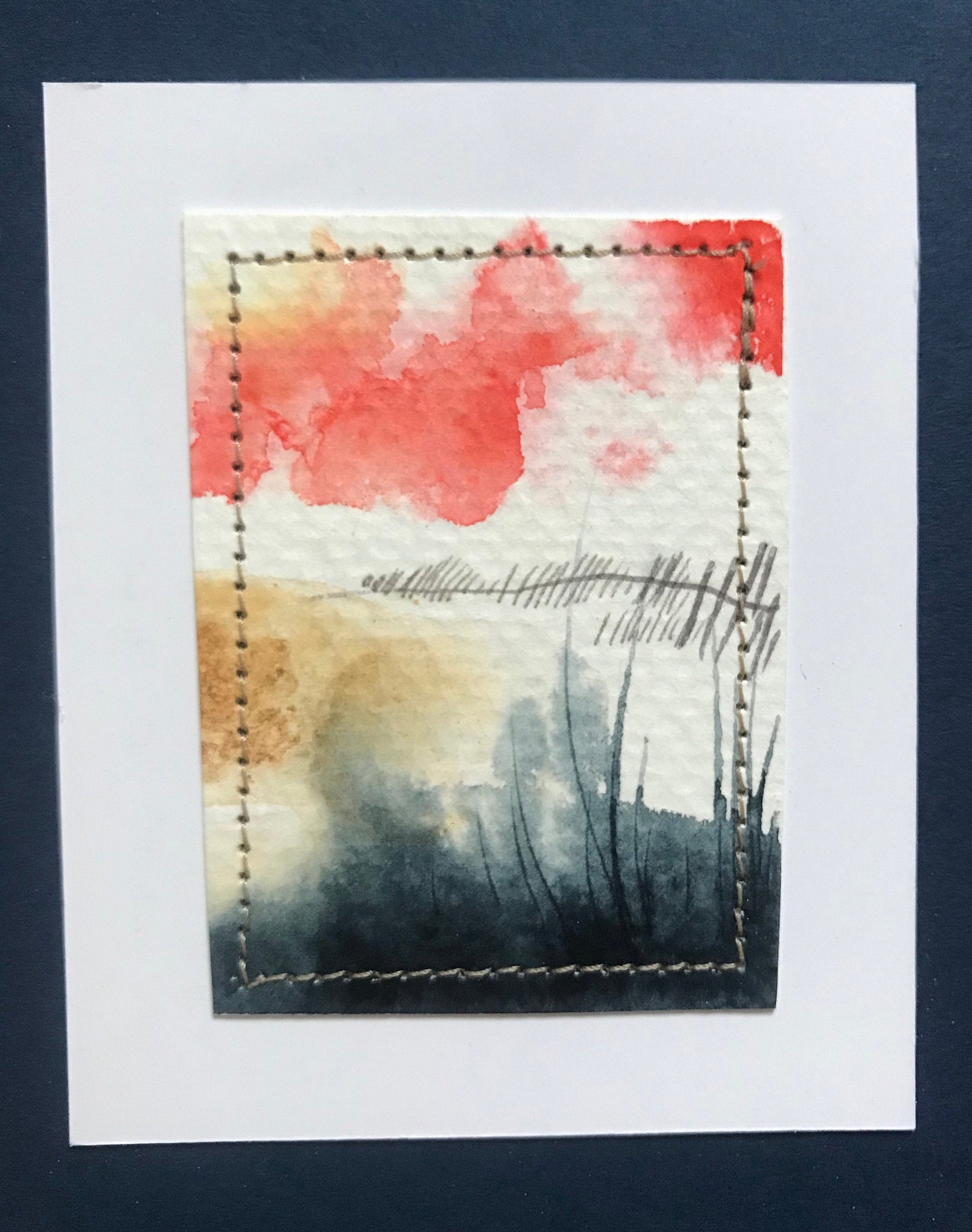 Original Hand painted greetings cards. Watercolour paintings | Etsy