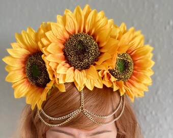 Sunflower Crown | Etsy