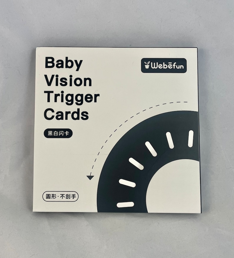 High Contrast Baby Flash Cards, Visual Stimulation Cards for Newborns ...