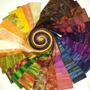 Batik Jelly Roll 100% Cotton Fabric Quilter Jelly Roll 40pcs X - Etsy