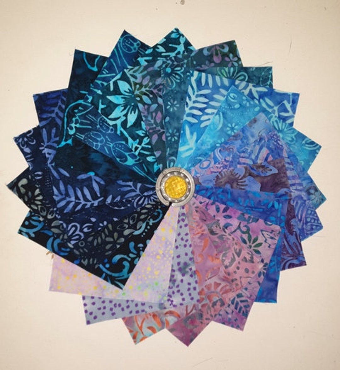 Batik Charms - 40 X Batik Fabric Quilting Craft Sewing Charms 5" X 5 ...