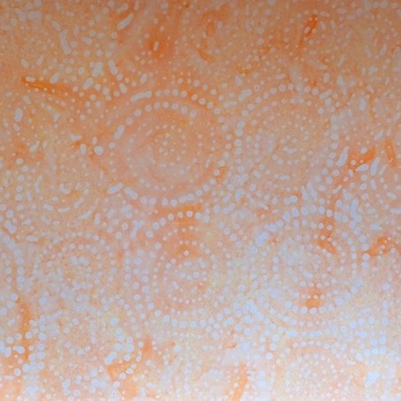 Orange Batik Fabric - Etsy