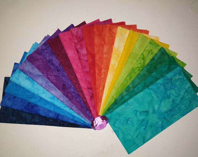 Batik Layer Cakes 40 X 10 X 10 Squares Batik Fabric Quilting Craft ...