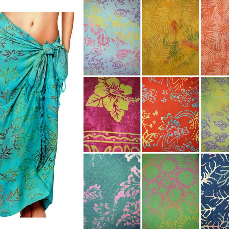 Batik Scarf Rayon - Etsy UK