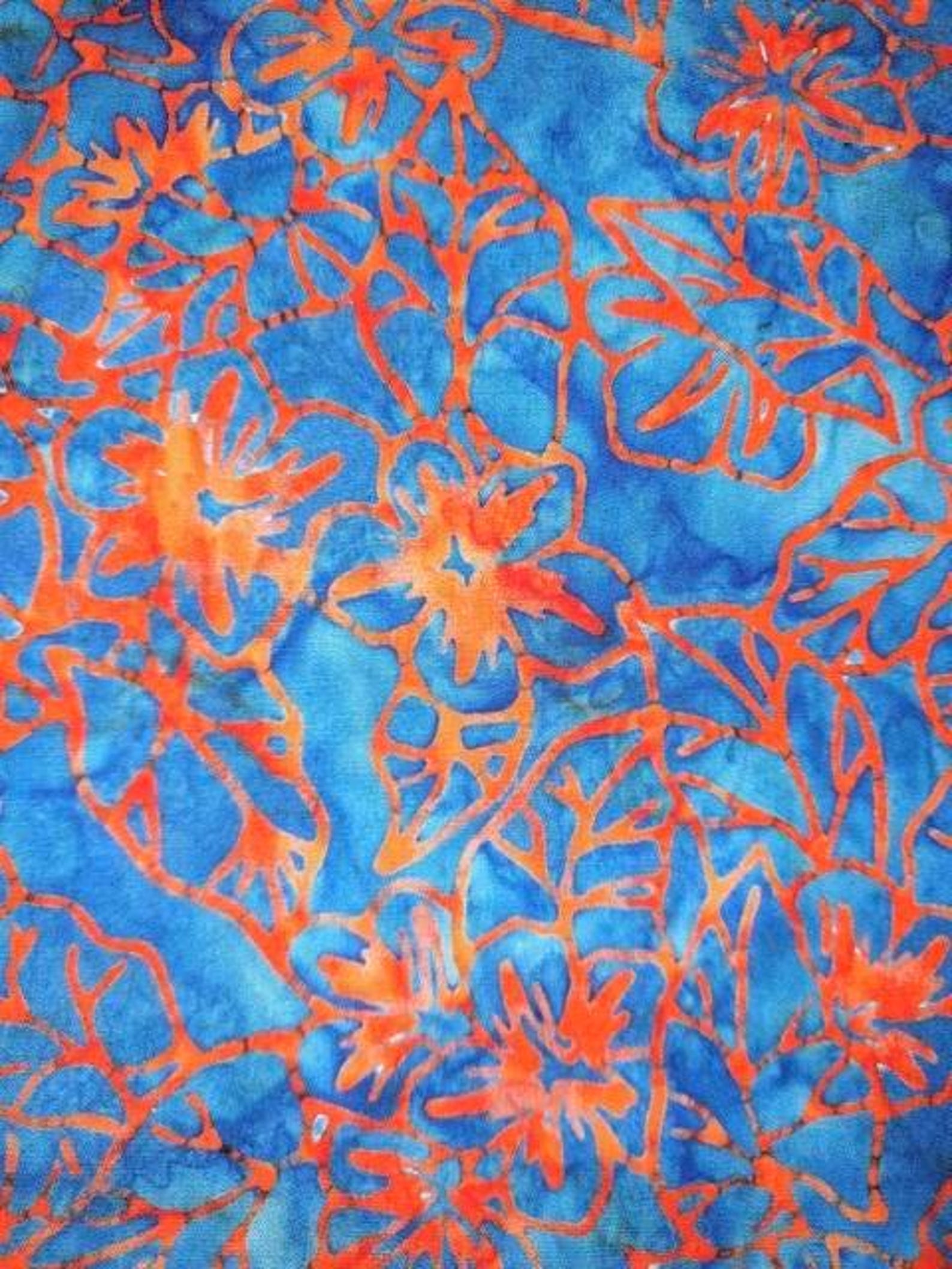 Hand Dyed Batik by the Half Metre or Long / Fat Quarter 100% Cotton ...