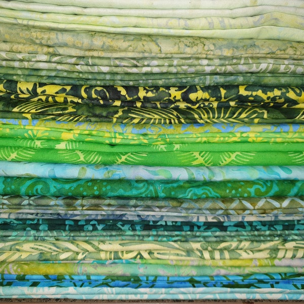Green Batik - Etsy