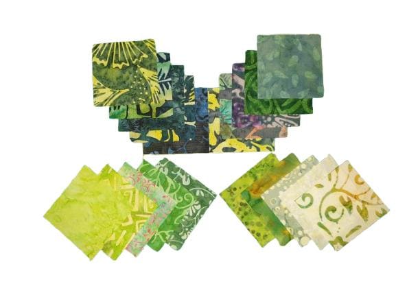 Batik MINI Charm Packs 100% Cotton Fabric Quilter Pre Cuts 2.5" X 2.5 ...