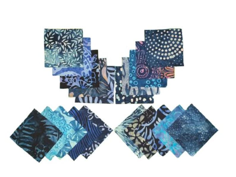 Batik MINI Charm Packs 100% Cotton Fabric Quilter Pre Cuts 2.5" X 2.5 ...