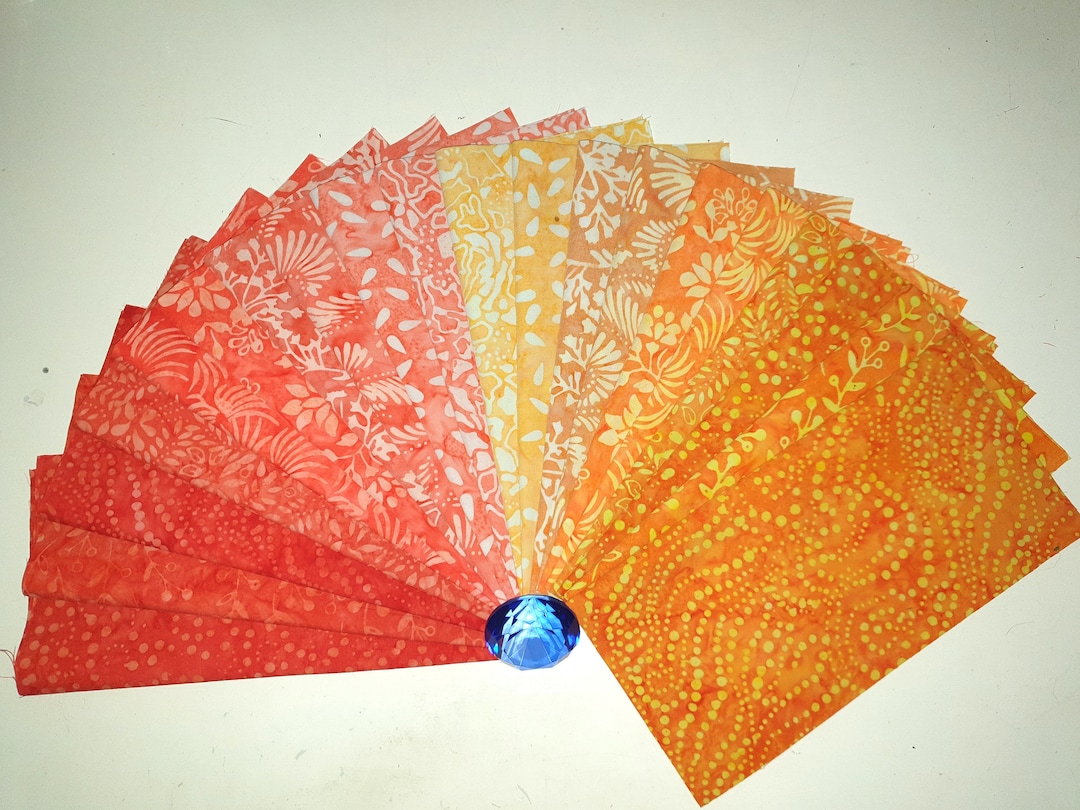 Batik Layer Cakes 100% Cotton Fabric Quilter Pre Cuts Shades - Etsy