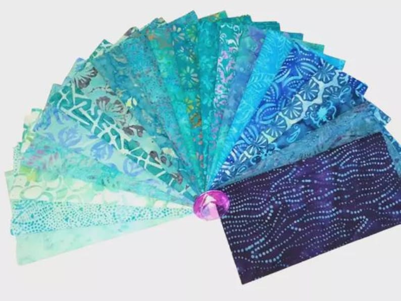 Batik Layer Cakes - 20 Piece 10" X 10" Squares Batik Fabric Quilting ...