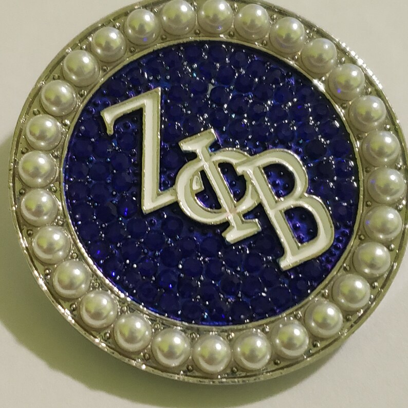 Zeta phi beta Pin Zeta phi beta faux pearl pin | Etsy