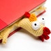 Chicken Bookmark Crochet Pattern | Amigurumi PDF Pattern - Etsy