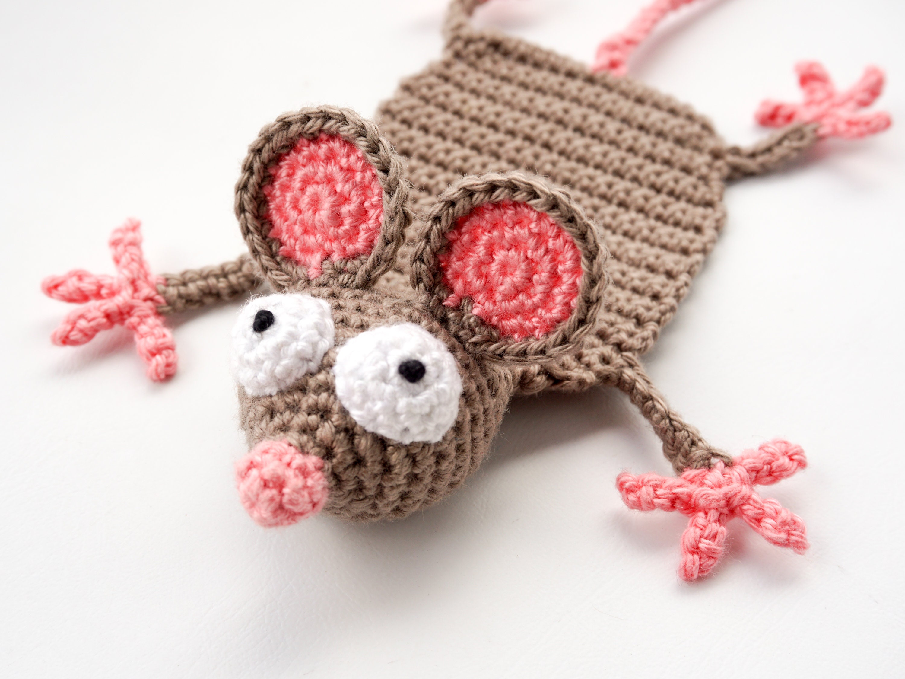 Mouse Bookmark Crochet Pattern | Amigurumi PDF Pattern - Etsy UK
