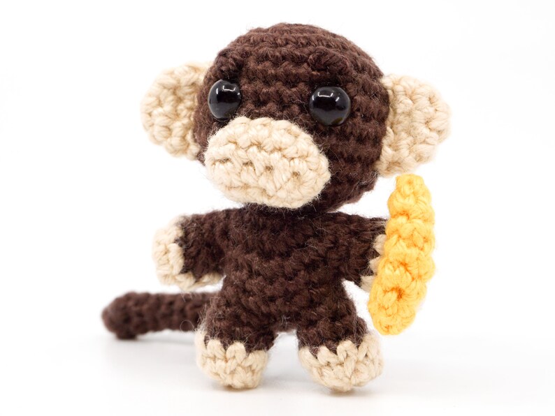 Mini Monkey Crochet Pattern | Amigurumi PDF Pattern - Etsy