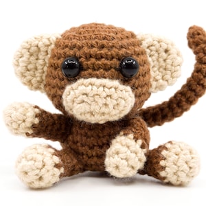 Mini Monkey Crochet Pattern | Amigurumi PDF Pattern - Etsy