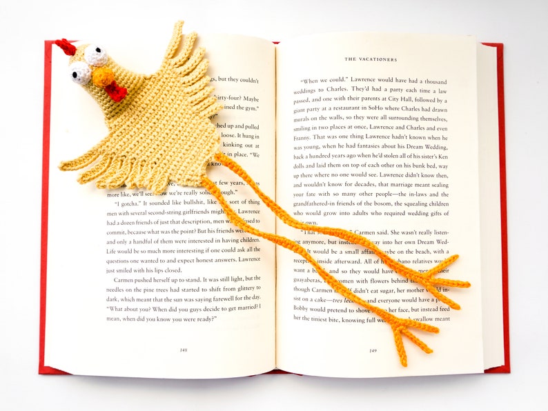Chicken Bookmark Crochet Pattern Amigurumi PDF Pattern - Etsy
