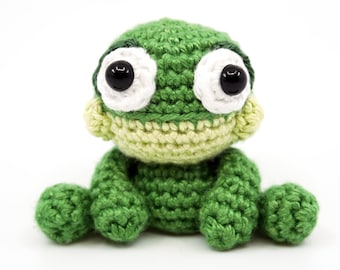 Cute Frog Crochet Pattern PDF, Amigurumi Frog Crochet Pattern, Tiny ...