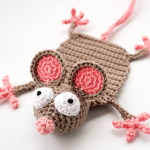 Mouse Bookmark Crochet Pattern | Amigurumi PDF Pattern - Etsy
