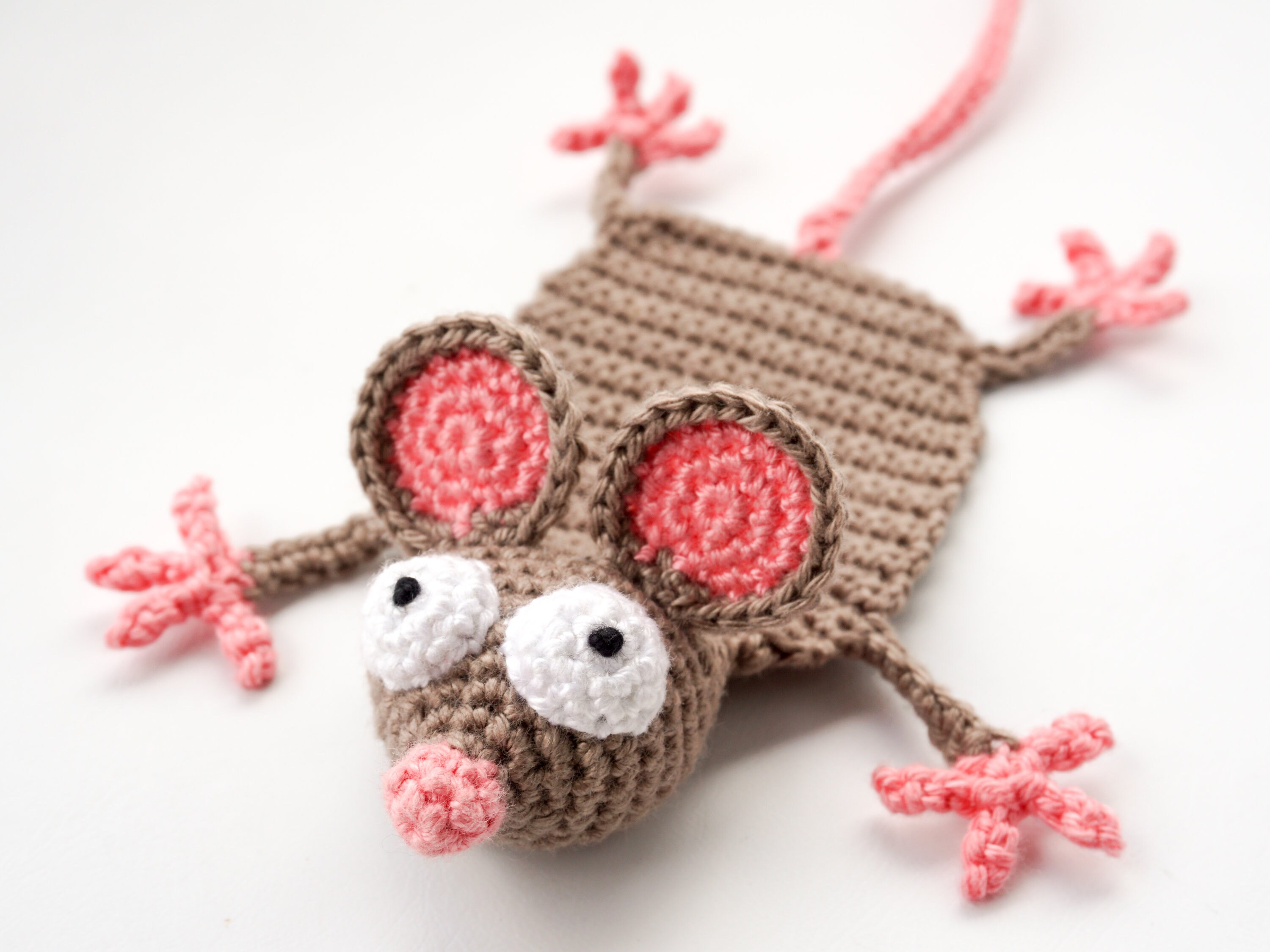 Mouse Bookmark Crochet Pattern | Amigurumi PDF Pattern - Etsy UK