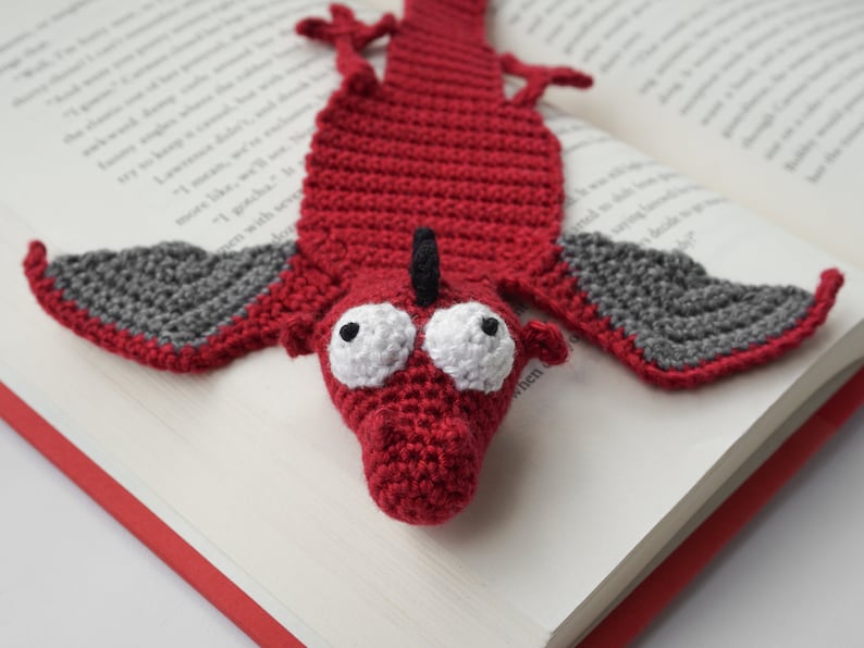 Dragon Bookmark Crochet Pattern Amigurumi PDF Pattern | Etsy