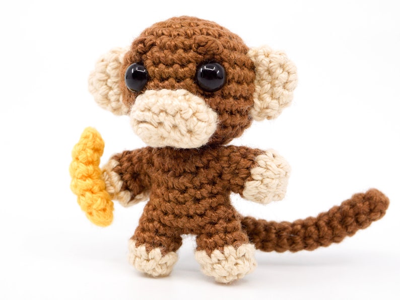 Mini Monkey Crochet Pattern | Amigurumi PDF Pattern - Etsy