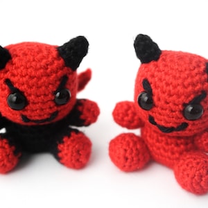 Mini Devil Crochet Pattern | Amigurumi PDF Pattern - Etsy