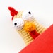 Chicken Bookmark Crochet Pattern | Amigurumi PDF Pattern - Etsy