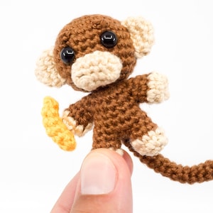 Mini Monkey Crochet Pattern | Amigurumi PDF Pattern - Etsy