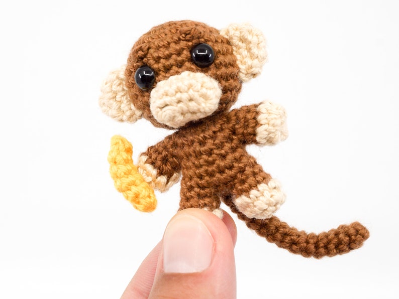 Mini Monkey Crochet Pattern | Amigurumi PDF Pattern - Etsy