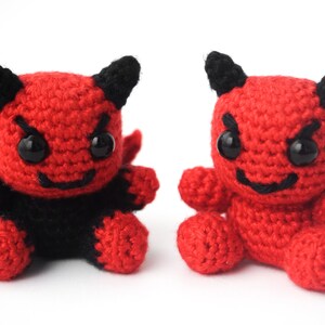 Mini Devil Crochet Pattern | Amigurumi PDF Pattern - Etsy