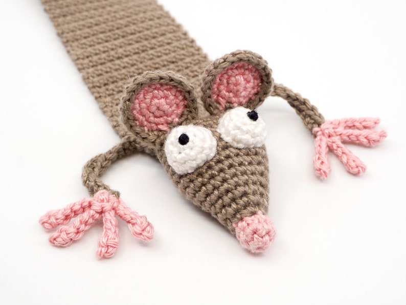 Rat Bookmark Crochet Pattern Amigurumi PDF Pattern - Etsy