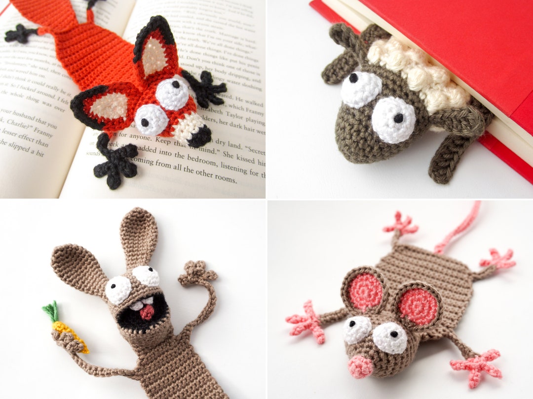 Forest Animal Bookmarks PDF Crochet Pattern Bundle | Amigurumi PDF ...