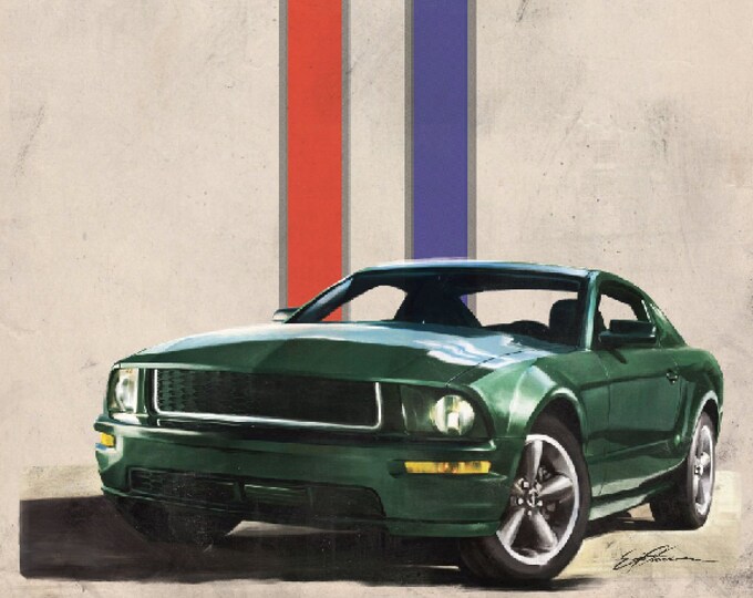 2008 Ford Mustang Bullitt Poster - Etsy