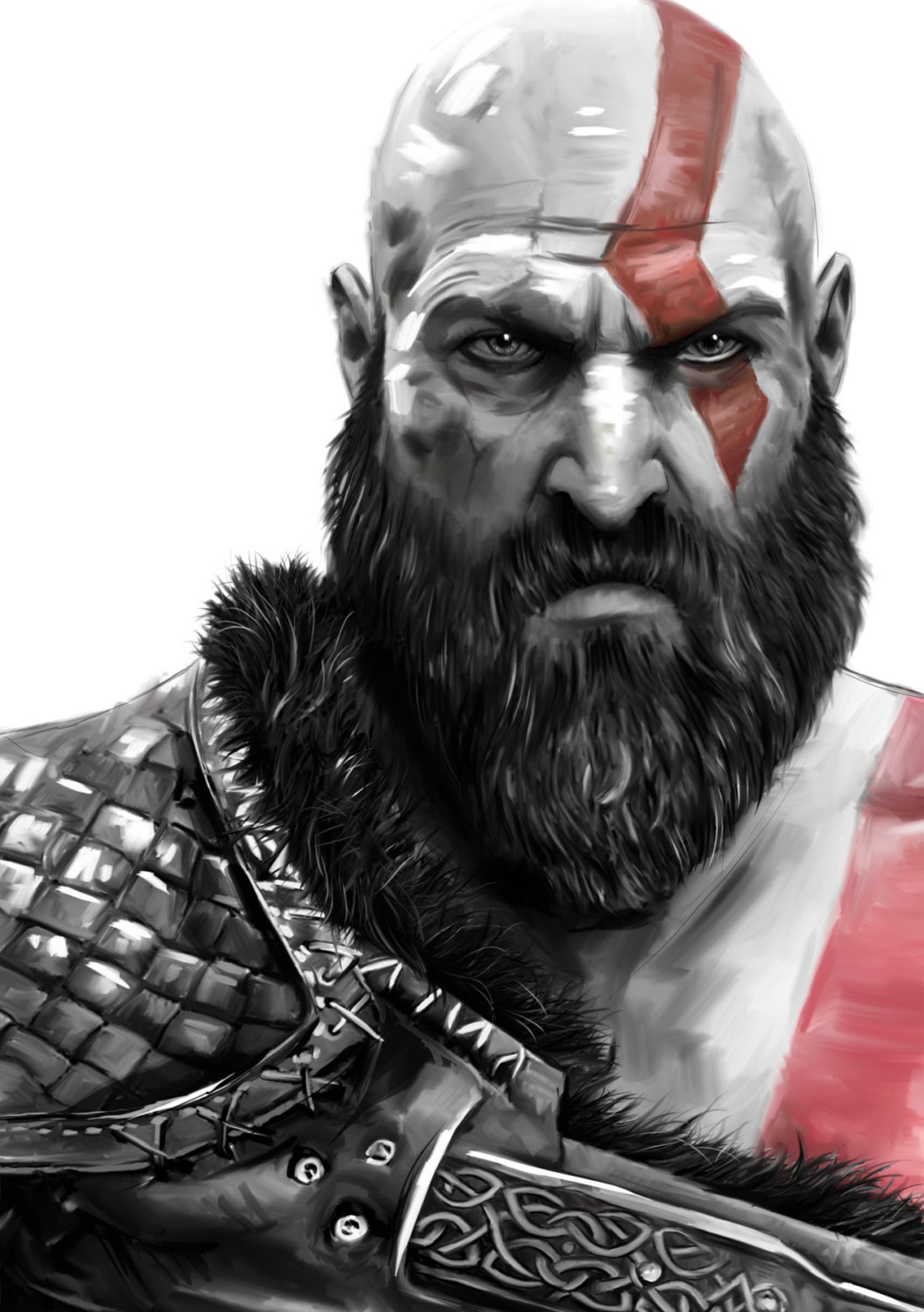 Kratos God of War Poster | Etsy