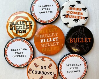 2.25/3 Inch Custom Oklahoma Game Day Button - Etsy