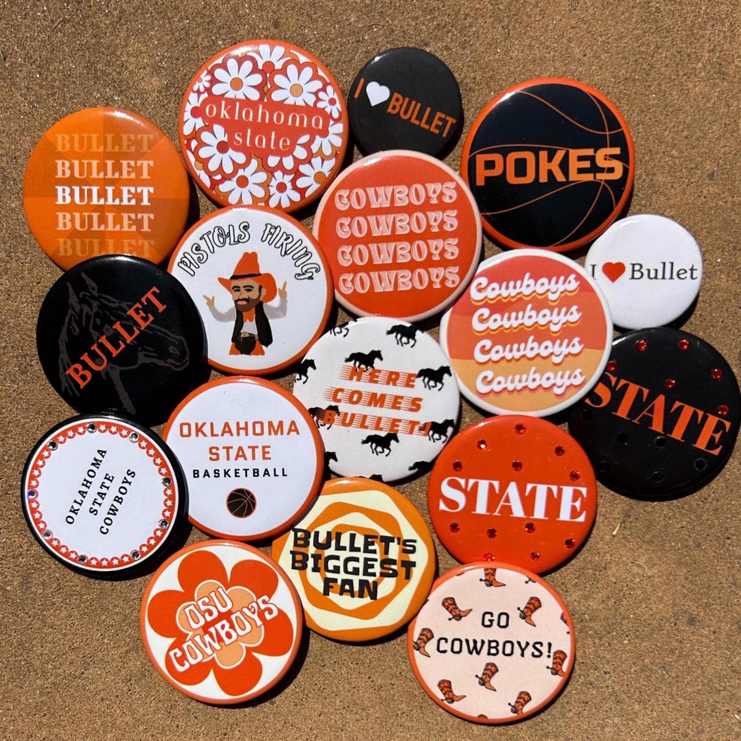 Oklahoma State Game Day Buttons: Officially Licensed OSU Spirit - Etsy