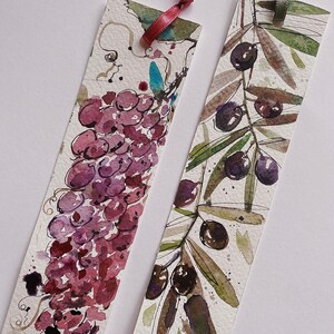 Tuscany Watercolor Bookmark - Hand Made - Etsy