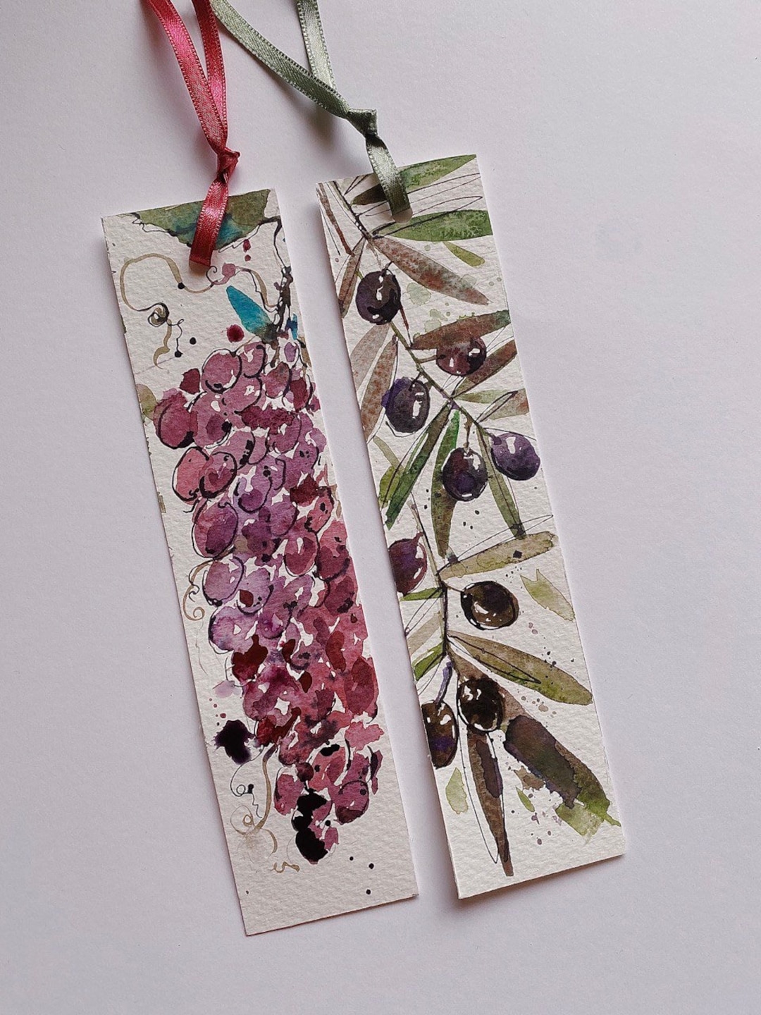 Tuscany Watercolor Bookmark - Hand Made - Etsy